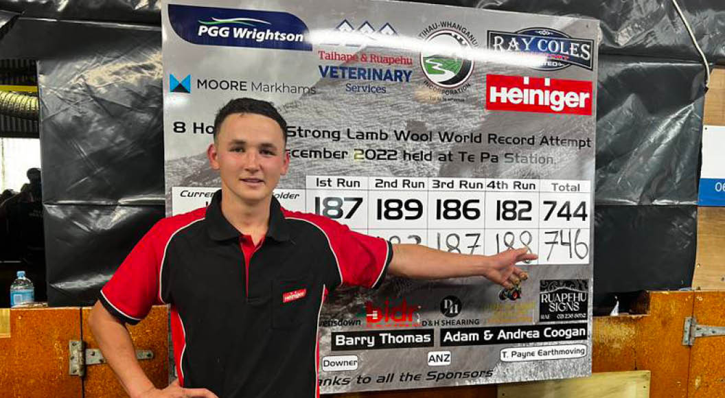 Kiwi teen breaks decade-old world lamb shearing record | PGG Wrightson